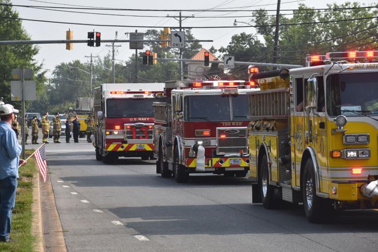 Honoring a hero: Procession for fallen firefighter draws large crowd ...