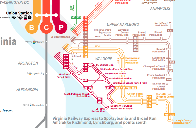 Commuter bus routes in Southern Maryland could be slashed | Local News ...