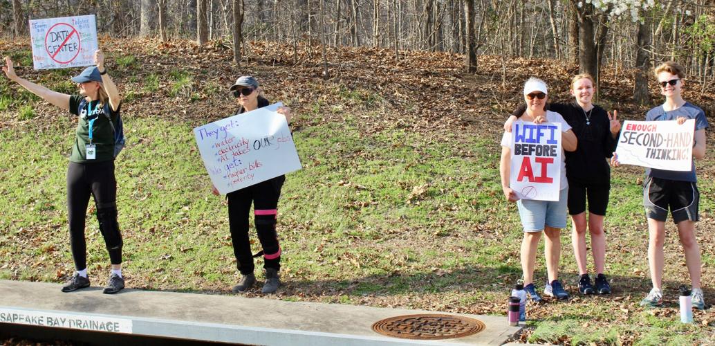 Amazon open house provides info, draws demonstrators in Calvert | Local ...