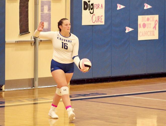 Calvert volleyball players dig pink | High School | somdnews.com