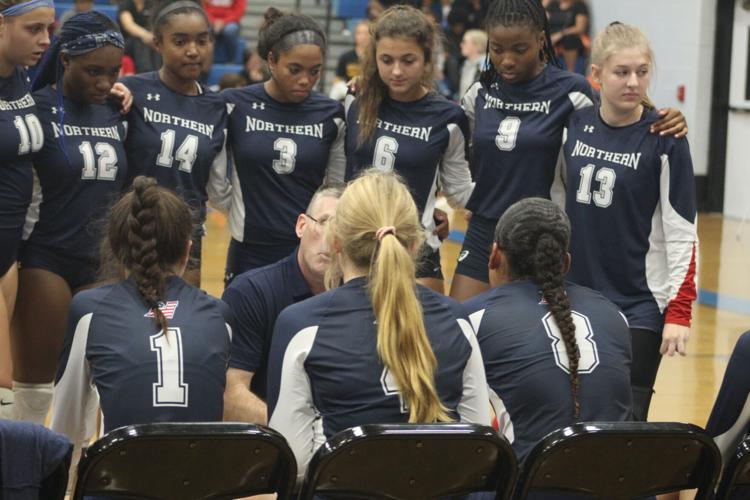 Huntingtown volleyball nips Northern in five sets | High School ...