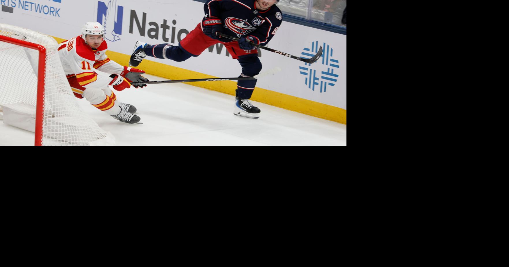 Jenner's goal propels Blue Jackets to 5-3 win over Flames in Bowness ...