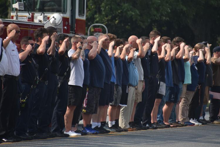 Honoring a hero: Procession for fallen firefighter draws large crowd ...