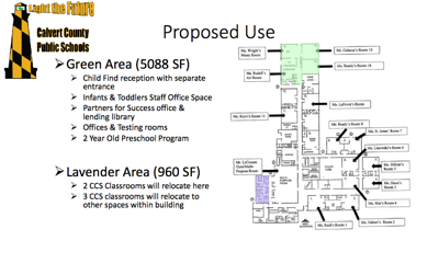 School board approves relocation of early childhood programs to Calvert ...