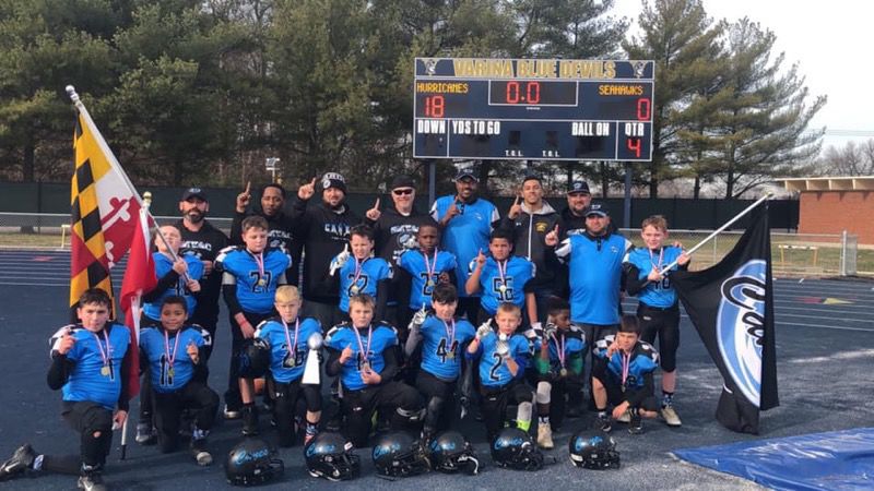 Huntingtown Hurricanes 9-U football team wins Thanksgiving Bowl, Mid ...