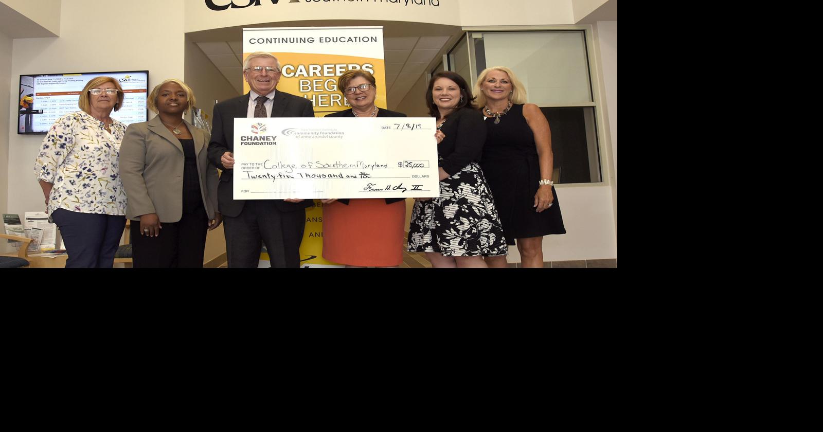 Chaney awards $25K workforce grant to CSM | Features | somdnews.com