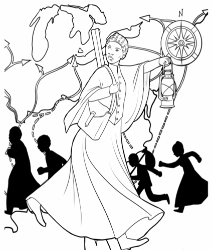 underground railroad coloring pages