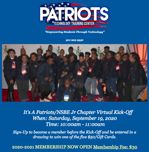 Patriots Technology Training Center hosts virtual back to school ...