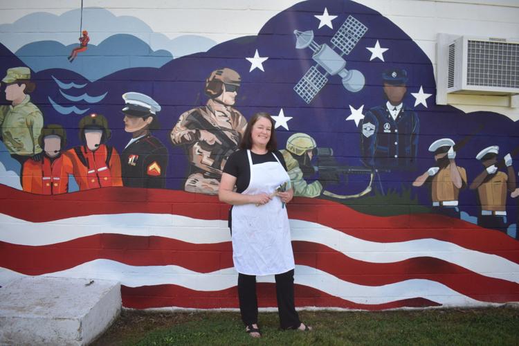 Artist paints military-themed mural on American Legion | Local News ...