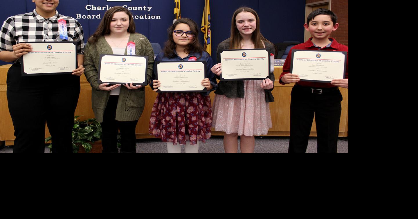 Charles County school board honors student accomplishments | Features ...