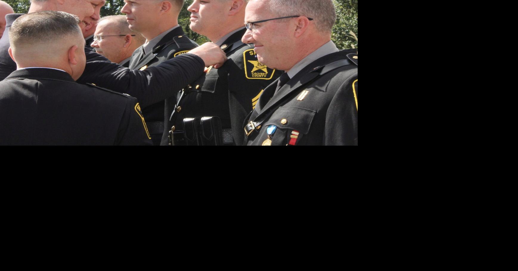 Cox presides over first promotion ceremony as Calvert sheriff | Local ...
