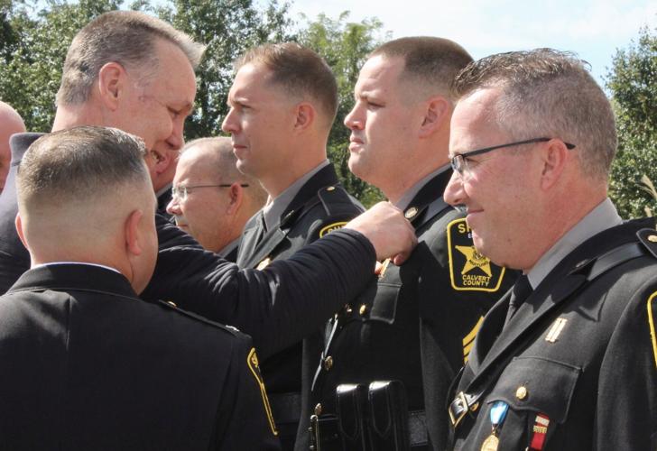 Cox presides over first promotion ceremony as Calvert sheriff | Local ...