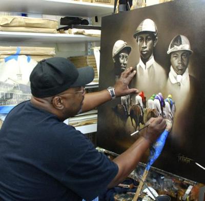 Tim Hinton unveils his tribute to black jockeys | Entertainment ...