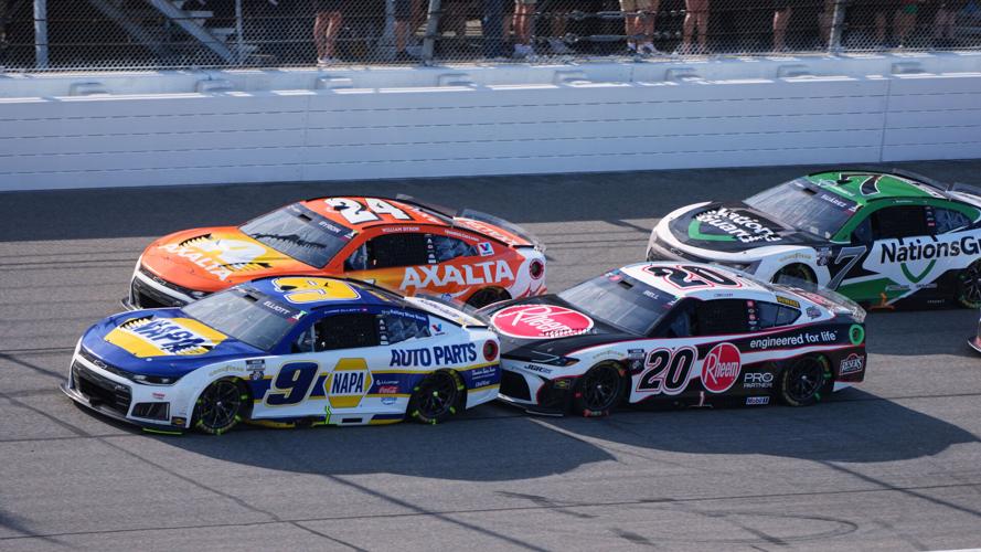 NASCAR race at Michigan stopped for crash involving Chase Elliott ...