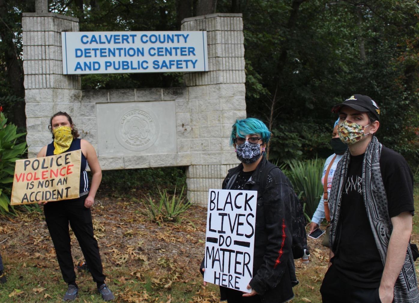 Demonstrators seek answers about alleged Calvert jail incident | Crime ...