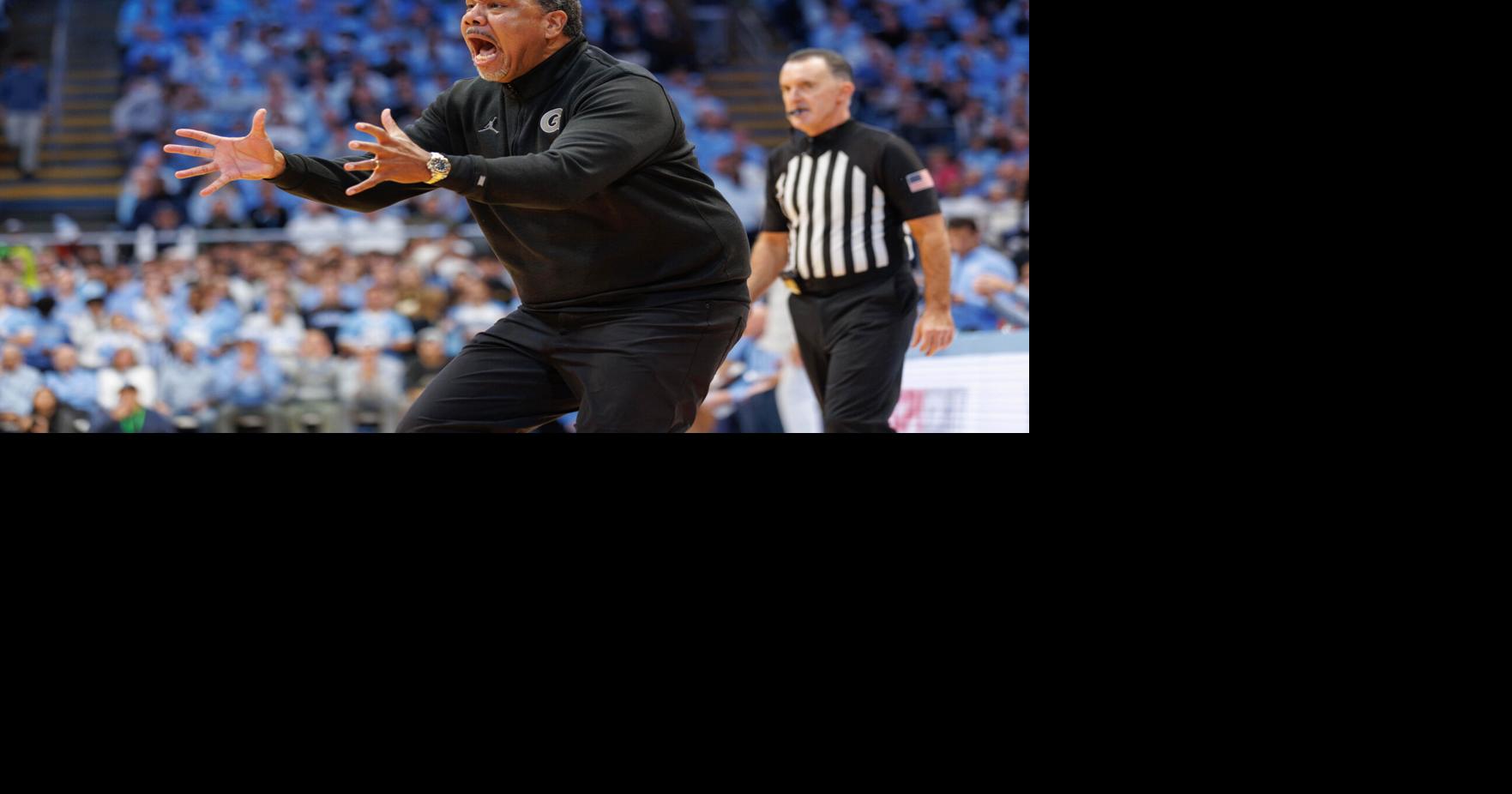 Georgetown coach Ed Cooley's water bottle throw earns him a one-game ...