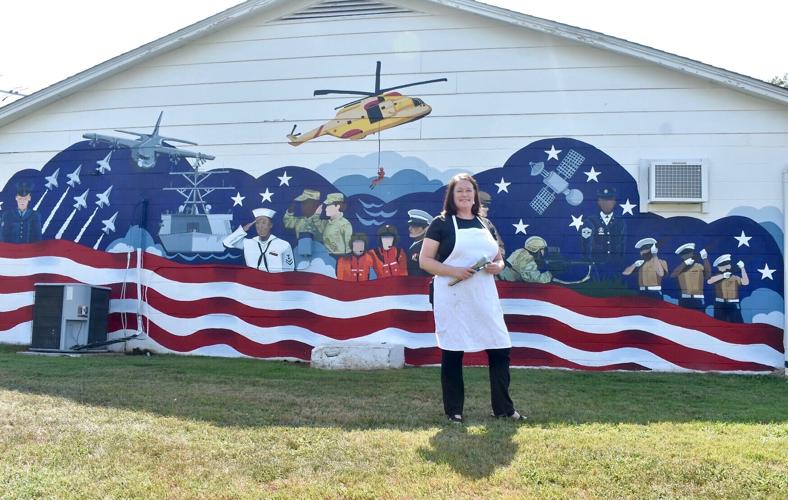 Artist paints military-themed mural on American Legion | Local News ...
