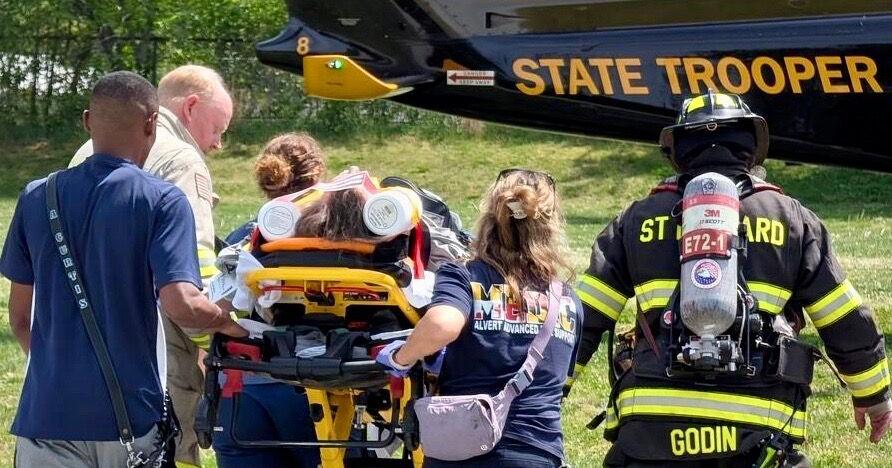 Fall victim rescued, flown | Local News | somdnews.com