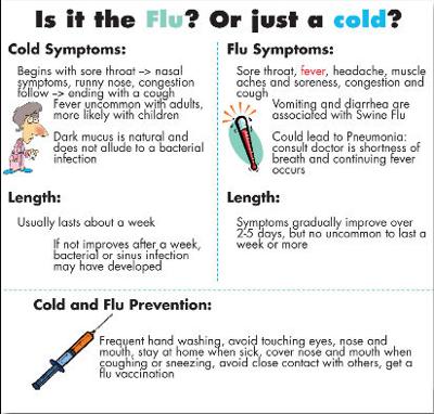 flu shot when sick cold