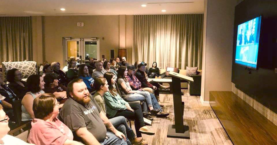 Group of supporters gather to watch Michaela Reed’s ‘American Idol ...