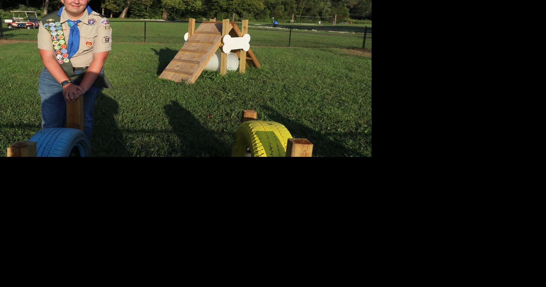 Boy Scout builds obstacle course in Firebrook’s dog park | News ...