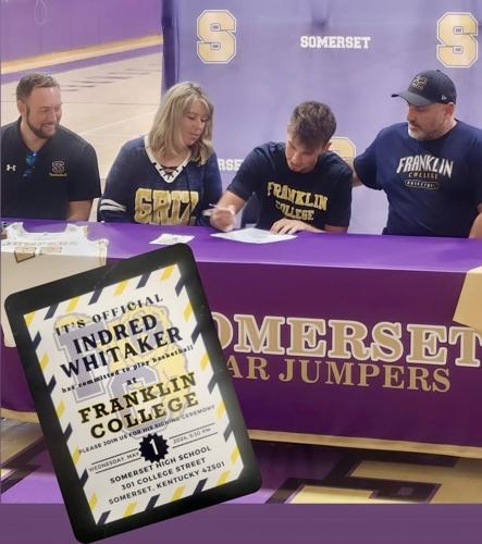 Indred Whitaker signs with Franklin College | Sports | somerset ...