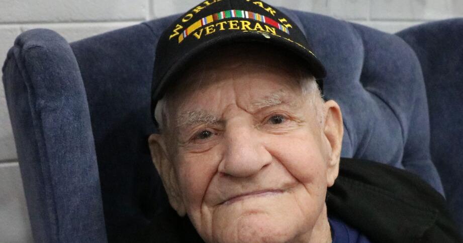 Going strong: David Elder celebrates 100th birthday in style | News ...