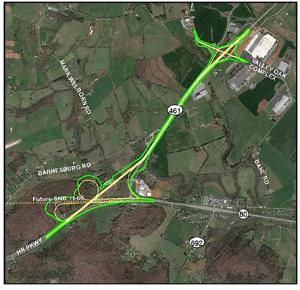 KYTC satellite map of 461 project | | somerset-kentucky.com