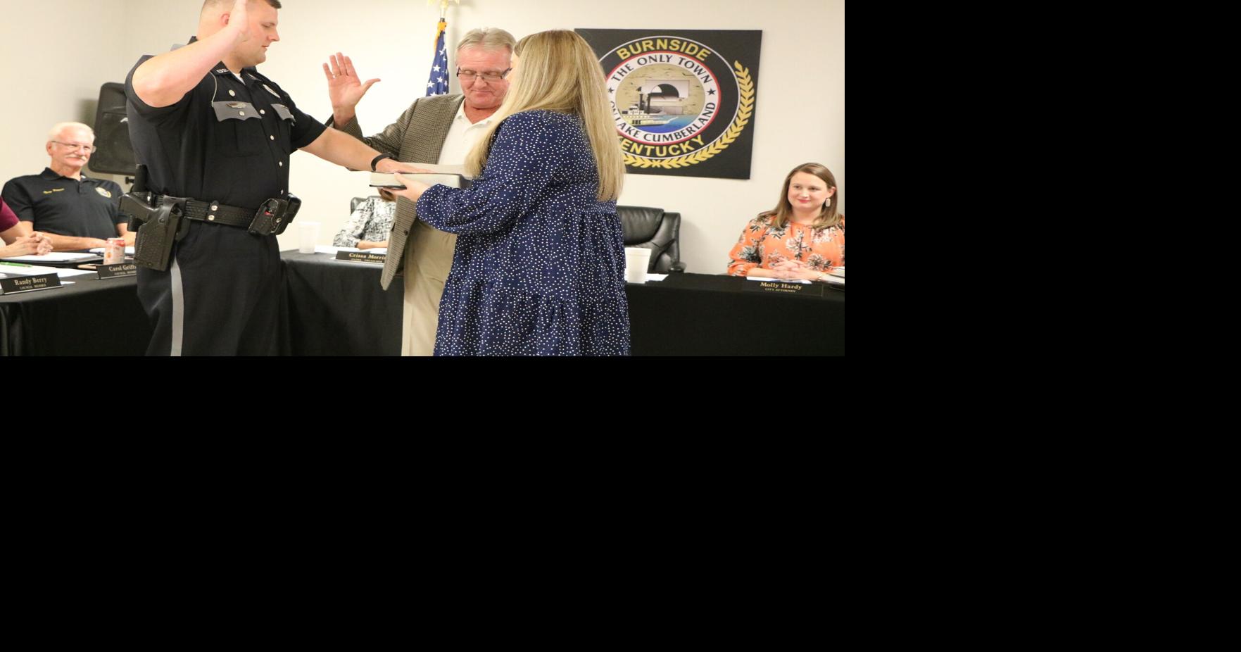 Burnside Police gain a new officer, celebrate an outgoing one | News ...