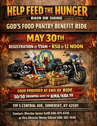 God's Food Pantry to host clothing drive, motorcycle ride events ...