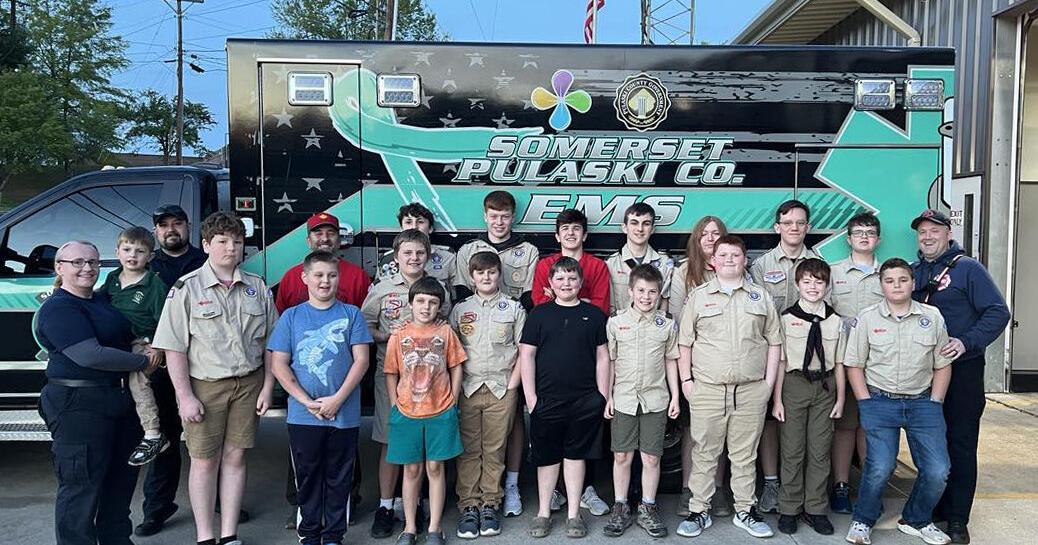 Chester Kaiser Troop 79 Scouts tour EMS Center | Community | somerset ...