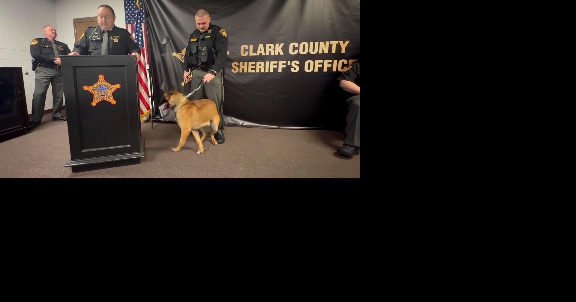 VIDEO: EOD K9 “Pyro gets sworn into the Clark County Sheriff's Office ...