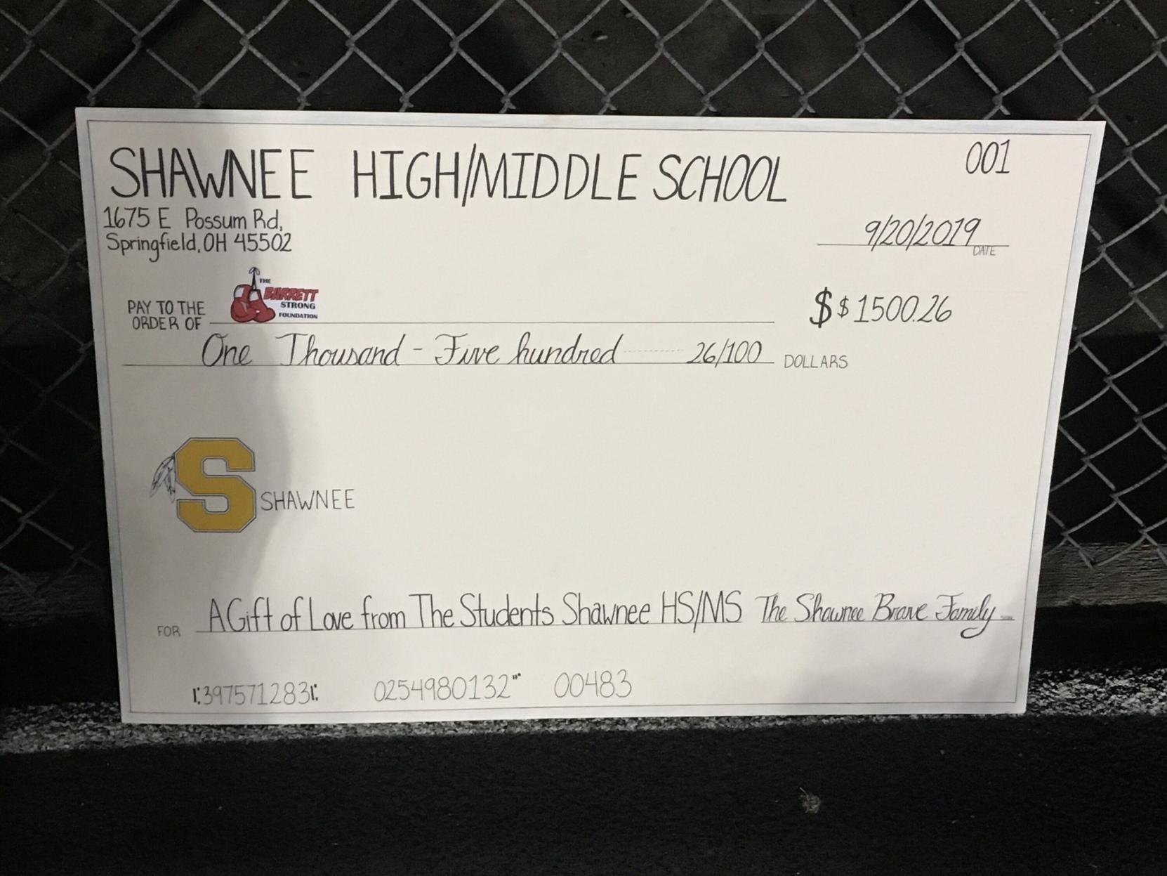 Shawnee schools raise money for Barrett Strong Foundation in penny war ...