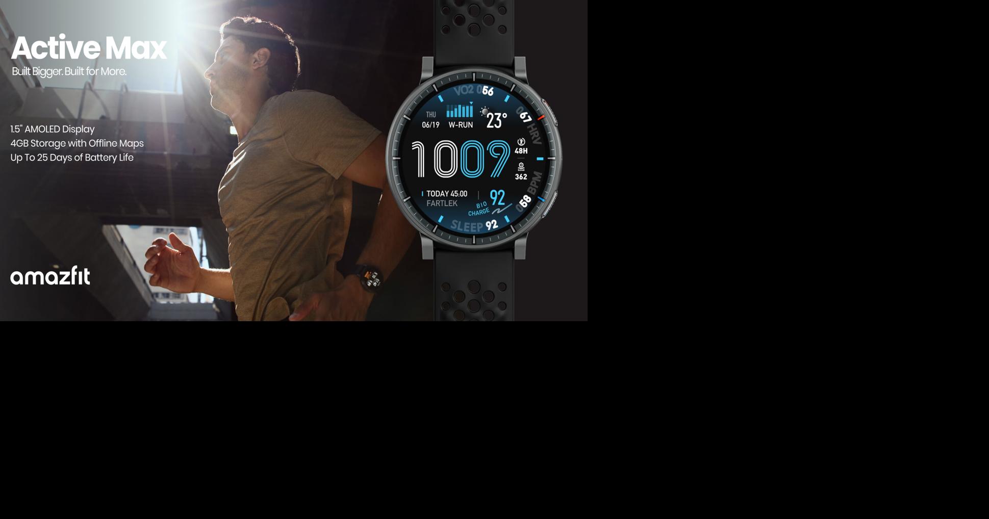 Amazfit apresenta Active Max: maior, mais luminoso e criado para ...