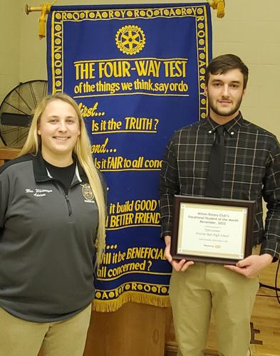 Rotary recognizes Student of the Month | Local News | standard-journal.com