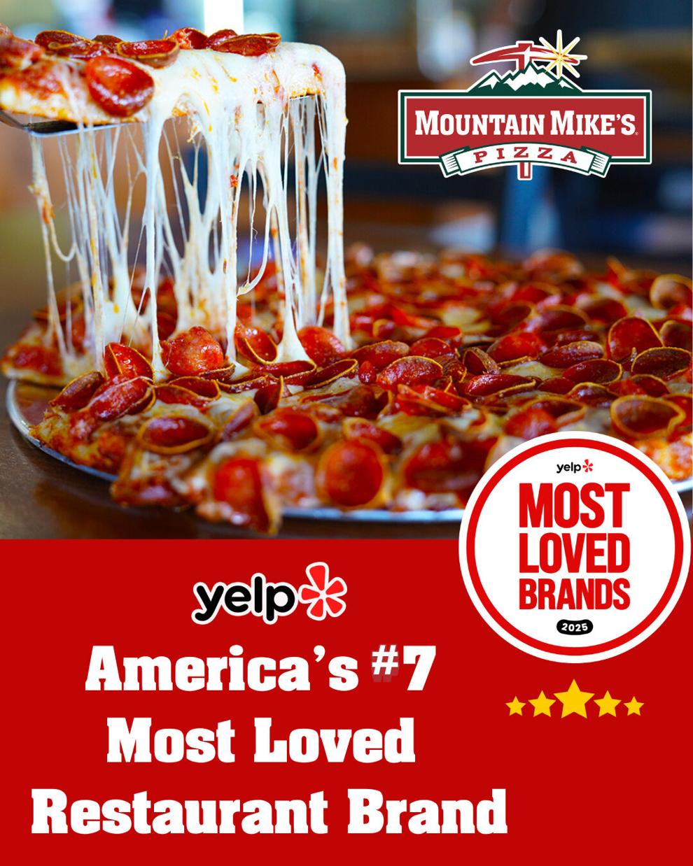 Mountain Mike’s Pizza Ranked America’s #7 Most Loved Brand by Yelp ...