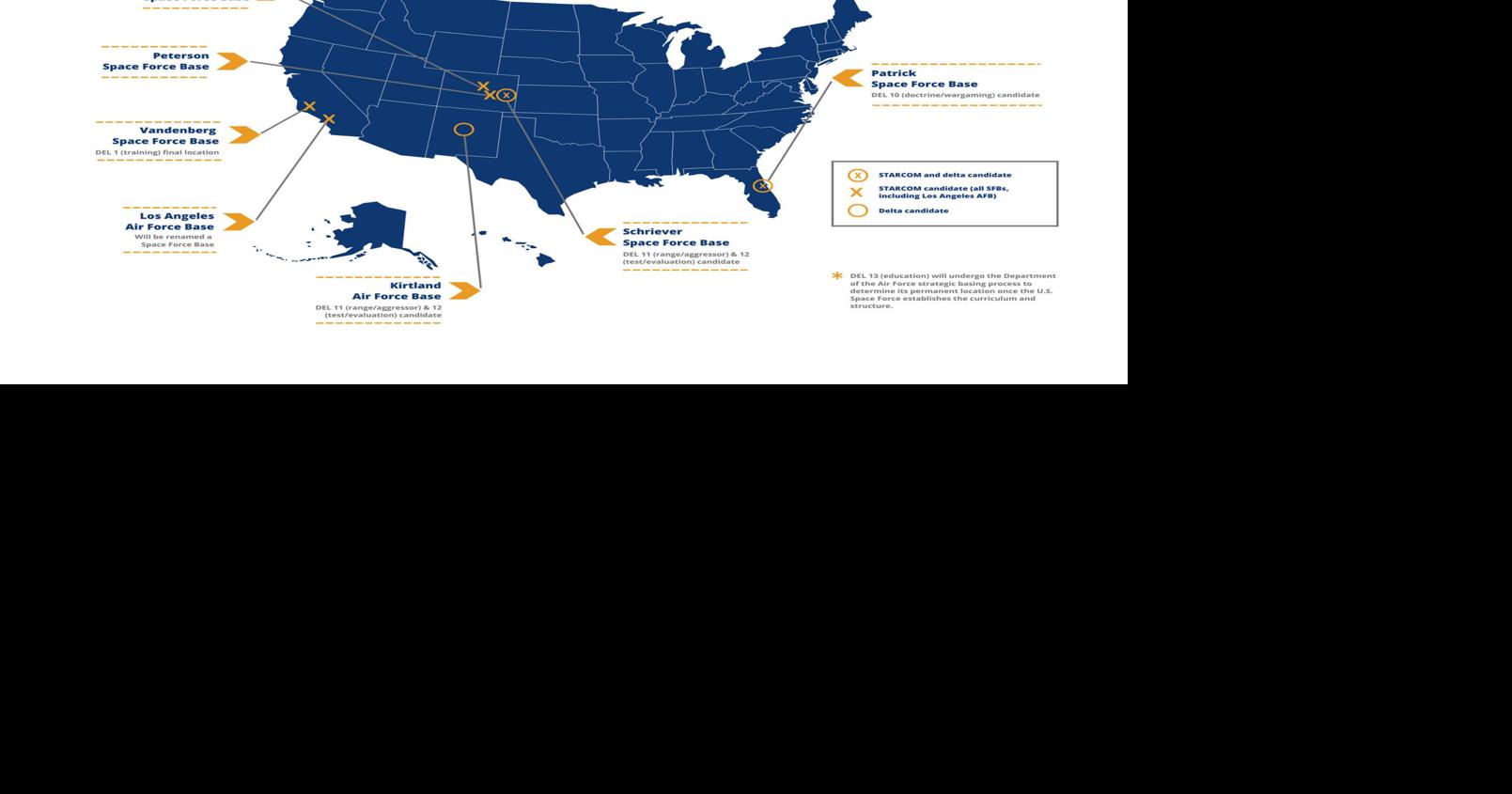 Candidate locations for Space Force headquarters announced | | standard ...