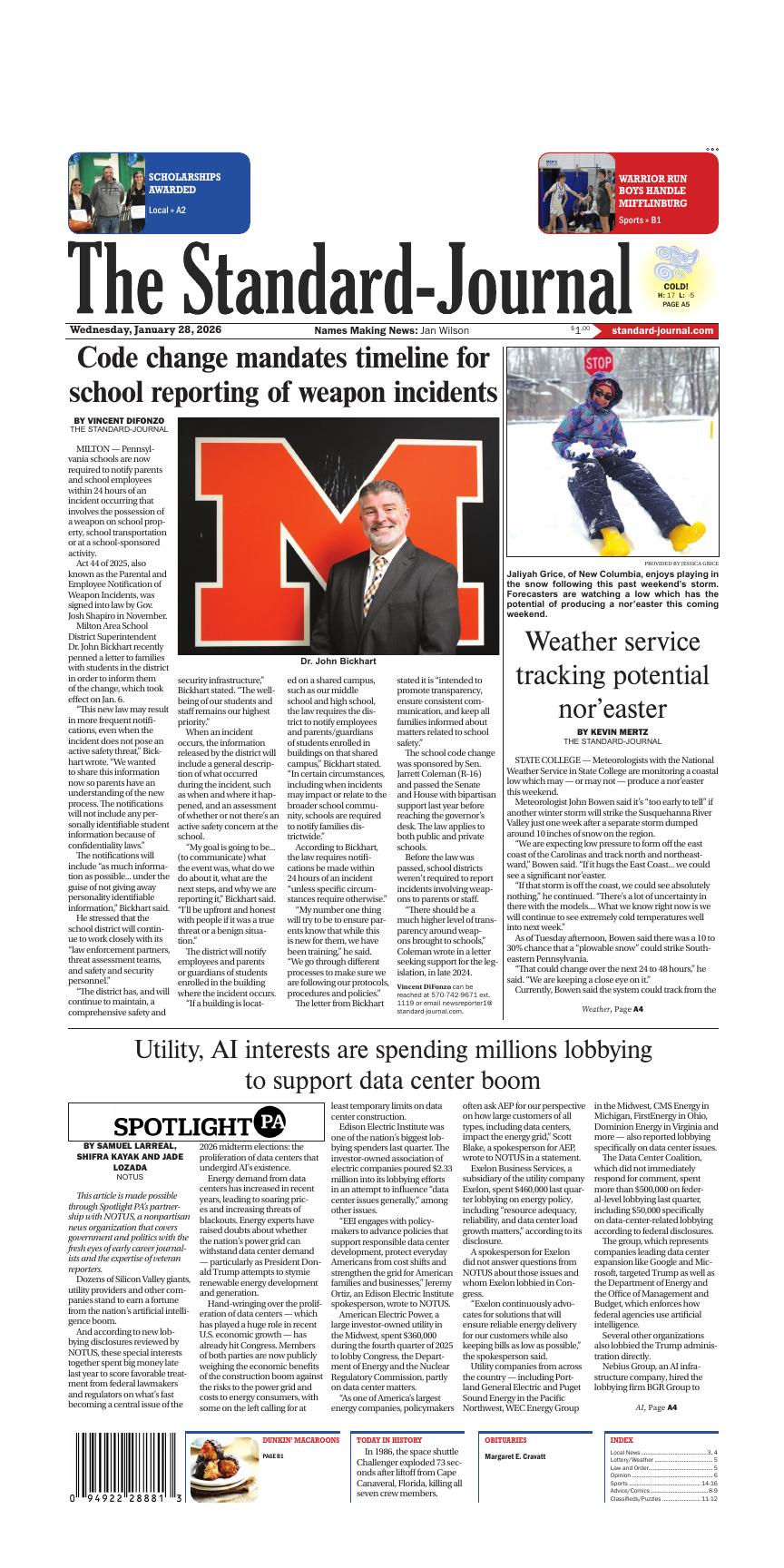 Page A1 | e-Edition | standard-journal.com