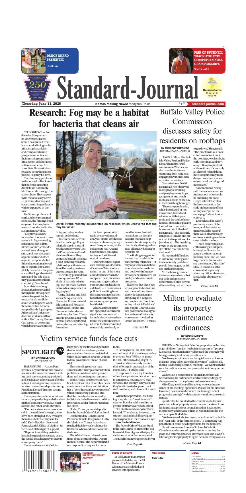 Page A1 | e-Edition | standard-journal.com