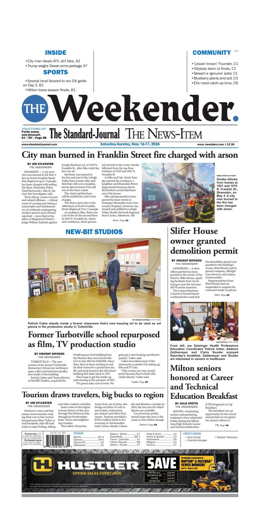 Page A1 | e-Edition | standard-journal.com