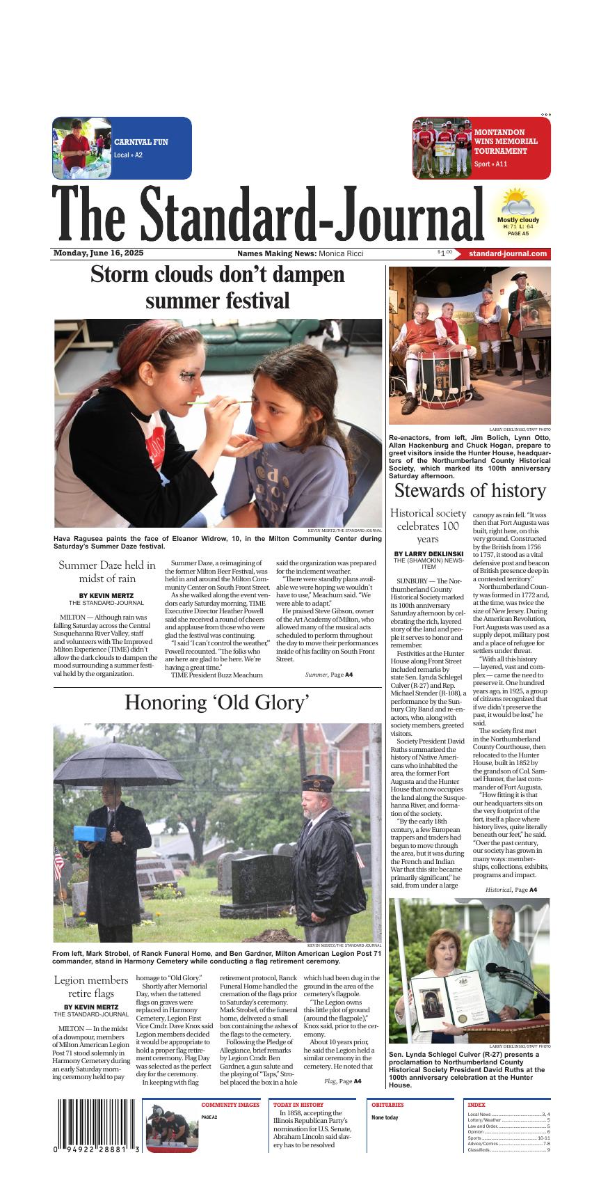 Page A1 | e-Edition | standard-journal.com