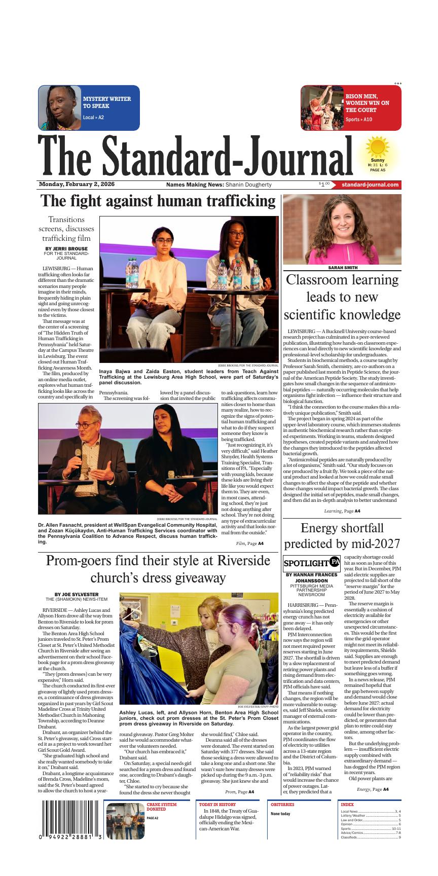 Page A1 | e-Edition | standard-journal.com