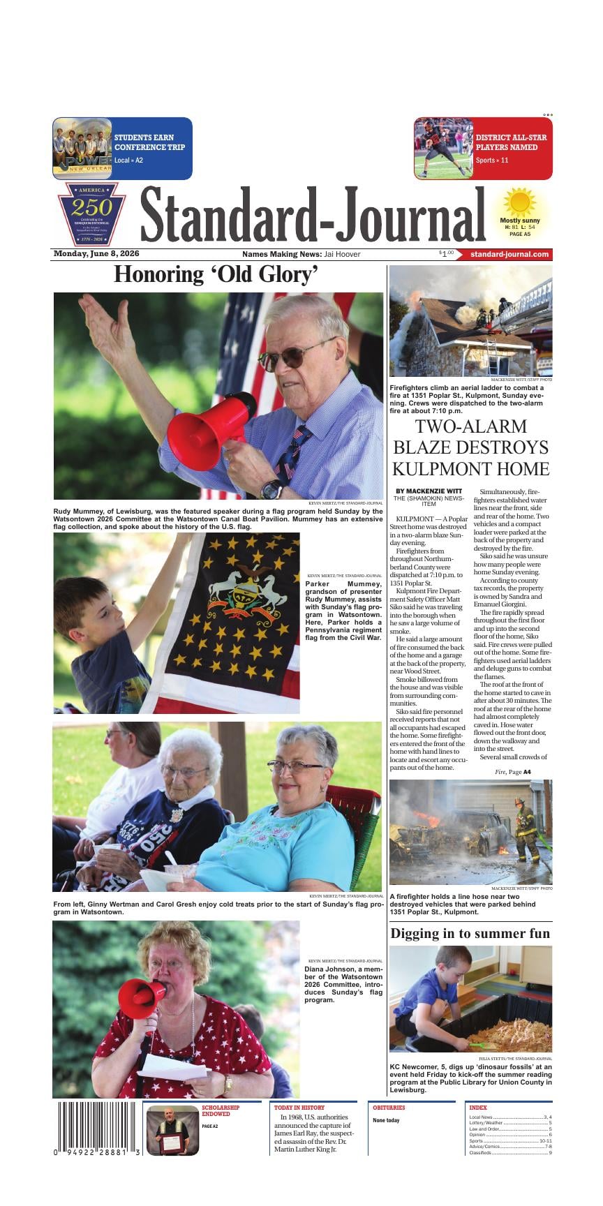 Page A1 | e-Edition | standard-journal.com