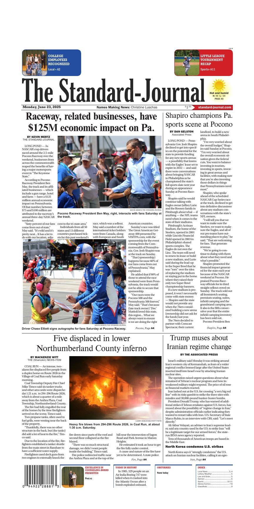 Page A1 | e-Edition | standard-journal.com