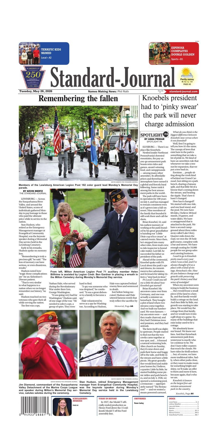 Page A1 | e-Edition | standard-journal.com