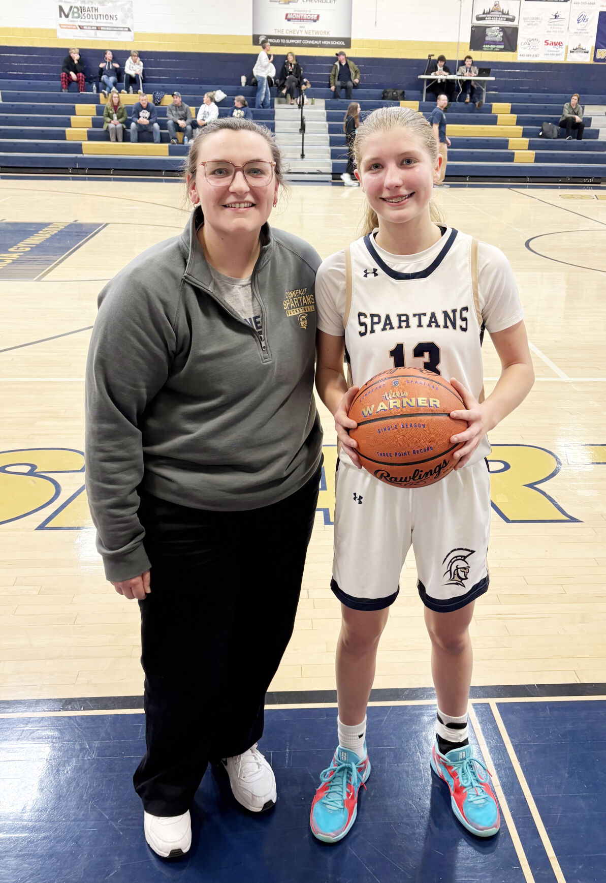 Conneaut's Alexis Warner sets single-season school 3-point mark ...