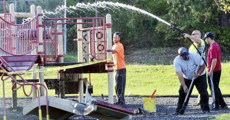 Arson at presidential park as swings set on fire | Local News ...