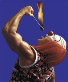 Buffo the Clown flexing his muscles at fair | Local News | starbeacon.com