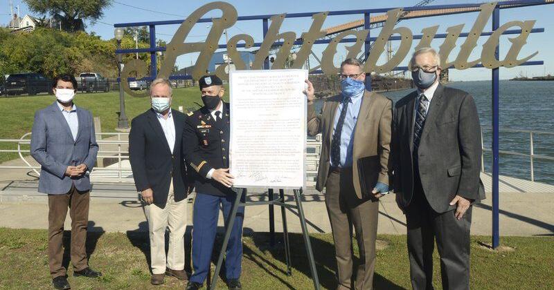 Officials sign project agreement in Ashtabula Harbor | Local News ...