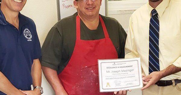 Auditor David Thomas awards Cherry Valley Processing Excellence in ...